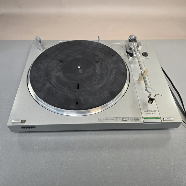 SONY PS-LX3 DIRECT Drive FullyAutomatic Turntable Record Player NO LID ...