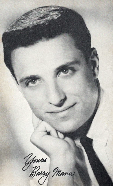 BARRY MANN SONGWRITER Vintage Arcade Karte Postkarte mit Reklametafel ...