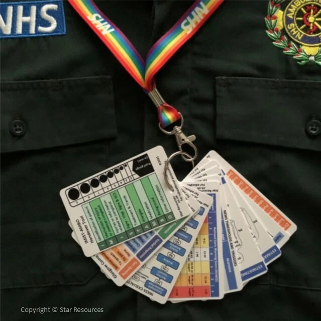 METHANE/ATMIST AMPLE ID Badge Flash Card Student Paramedics Ambulance £ ...
