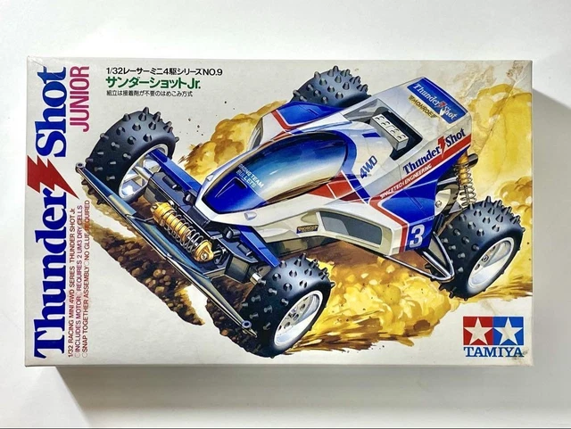 TAMIYA THUNDER SHOT Jr Mini 4WD Unassembled Plastic Kit Vintage 80s £ ...