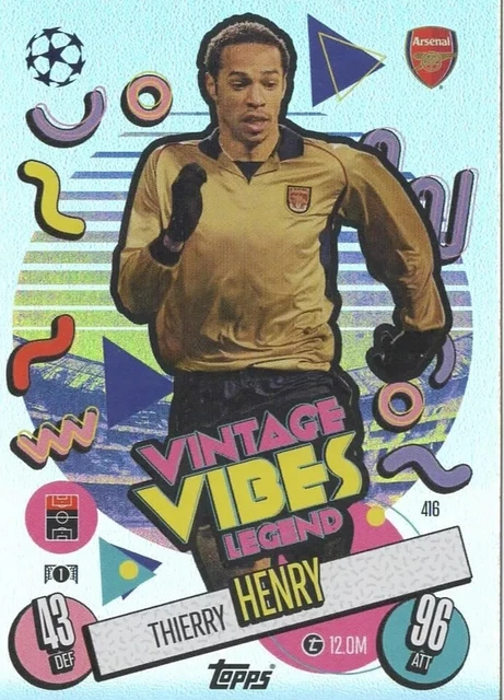 TOPPS MATCH ATTAX 2024/2025 24/25 Thierry Henry Vintage Vibes Legend Arsenal £4.95 - PicClick UK
