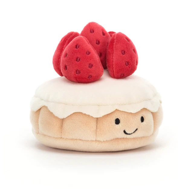 JELLYCAT PRETTY PATISSERIE Tarte Aux Fraises (retired) - BNWT £35.00 ...