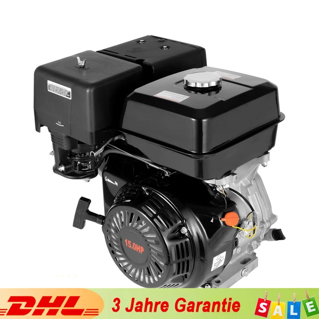 420CC BENZINMOTOR| 15 PS 9KW 4 Takt Standmotor Motor Industriemotor 1 Zylinder EUR 271,47 ...