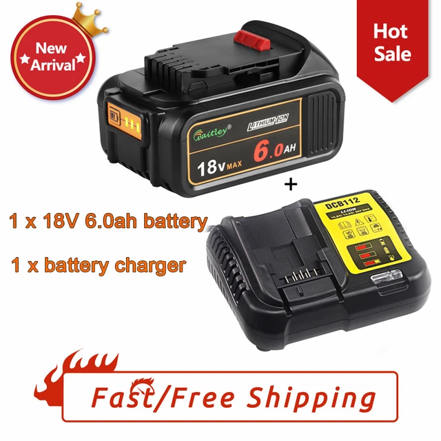 18V 6A LI-ION XR Battery Charger Set For Dewalt DCD200 DCB184 DCB182 ...