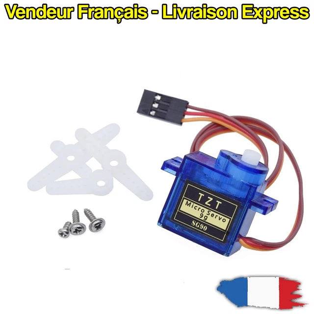 SERVO MOTEUR SG90 9G Rc Diy Arduino Raspberry Robotique Rc 450 (081 ...