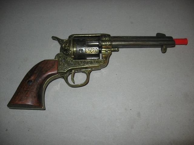 DENIX REPLICA COLT Single Action Army Revolver Pistol Gun Wood Grips ...