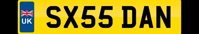 DAN NUMBER PLATE Sx55 Dan Danny Dani Daniel Danielle Sexy Dan Car ...