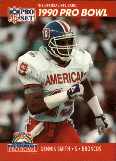 1990 PRO SET Denver Broncos Football Card #372 Dennis Smith PB EUR 1,66 ...