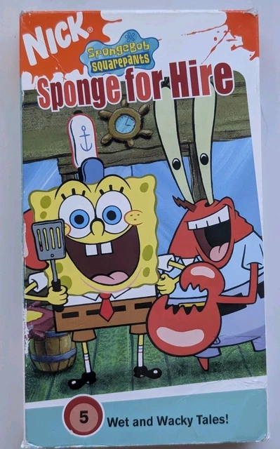 SPONGEBOB SQUAREPANTS SPONGE for Hire VHS 2004 Animation Kids ...