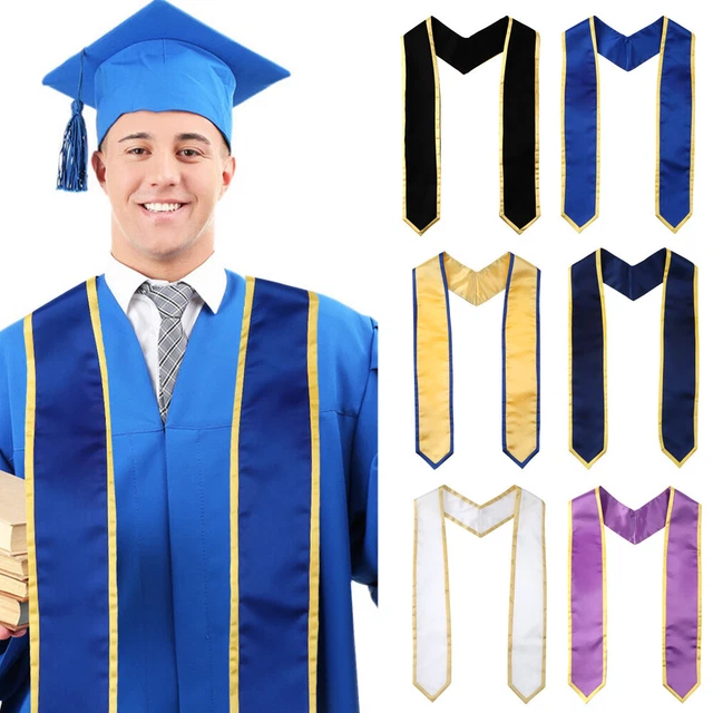 UNIFORM BLACK SASHES Graduation Robes Academic Dress Graduation Stole ...