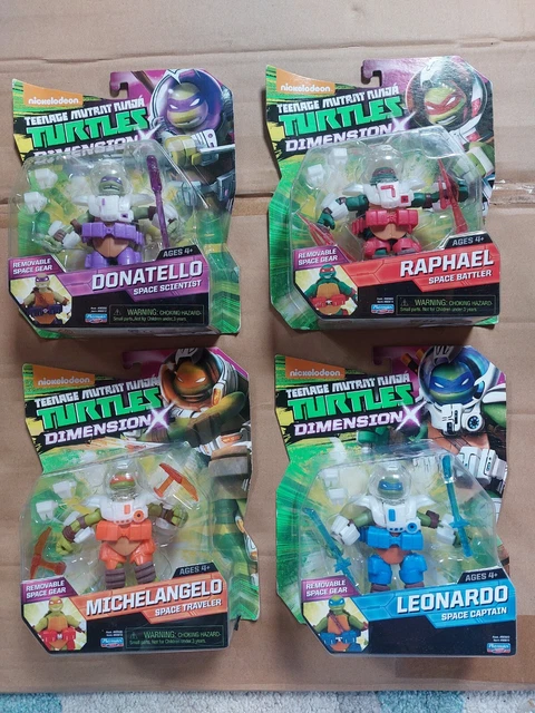 TMNT DIMENSION X SPACE Donatello Raphael Leonardo Michelangelo Figures ... TMNT DIMENSION X SPACE Donatello Raphael Leonardo Michelangelo Figures ...