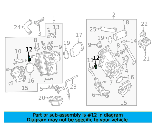 MERCEDES-BENZ M278 V8 engine series Intercooler Bracket A2782050040 £19 ...