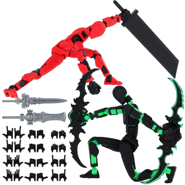 3D PRINTED ROBOT Multi Jointed 3D Printed Action Figure Flexible ...