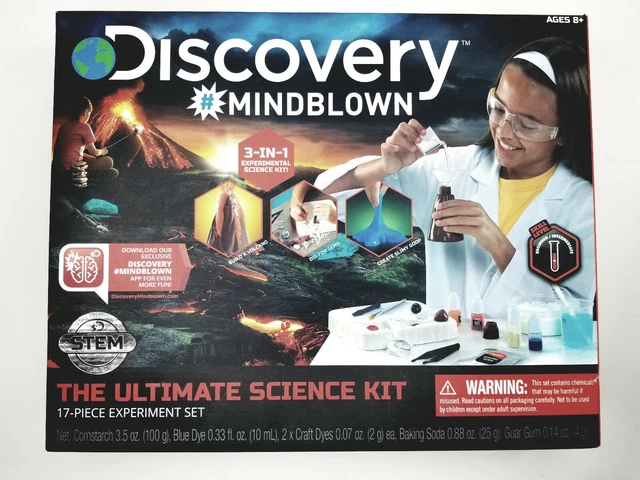 KIT D'EXPÉRIENCE SCIENTIFIQUE ultime Discovery Kids STEM 17 pièces ...