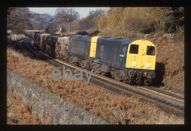 ORIGINAL 35MM slide - Class 20's - 20065 approach Grindleford w/ cement ...