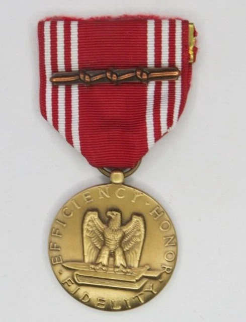 VINTAGE WWII MILITARY US Army Good Conduct Medal with ribbon and bar £ ...