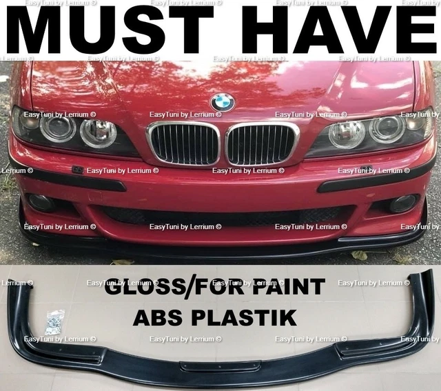 BMW E39 M5 front splitter lip spoiler, abs plastic gloss, video review ...