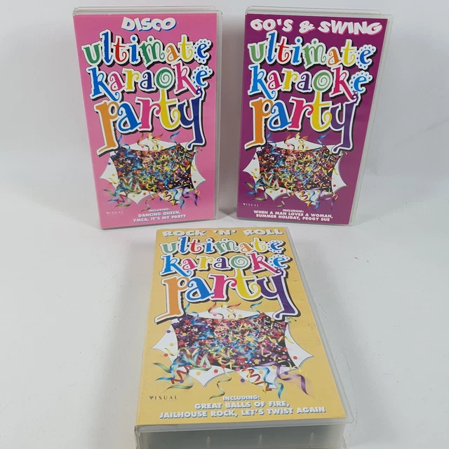 ULTIMATE KARAOKE PARTY VHS Video Cassette Bundle ISUAL Lot £6.99 ...