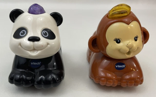 VTECH GO GO Smart Animals Jungle Wild Animals 2 Pack Monkey Panda Bear ...