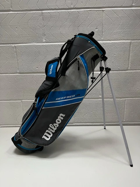 WILSON DEEP RED Junior Blue Golf Stand Bag £19.99 - PicClick UK