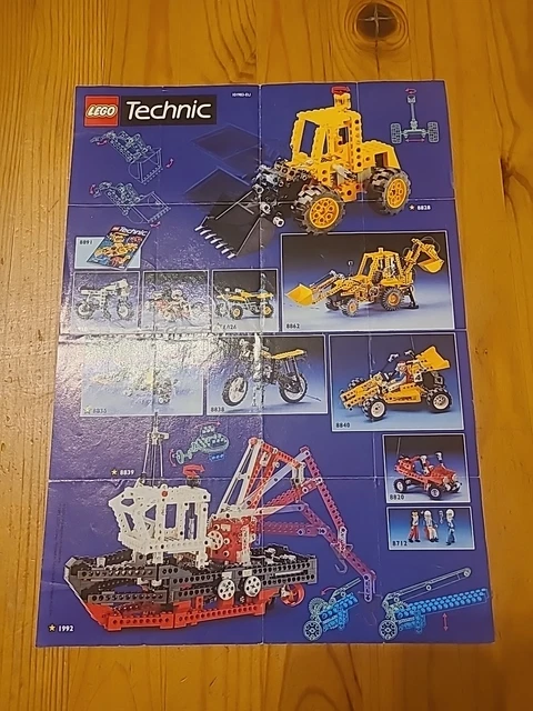 LEGO TECHNIC POSTER 1992 A4 mit Markierungen EUR 2,00 - PicClick DE
