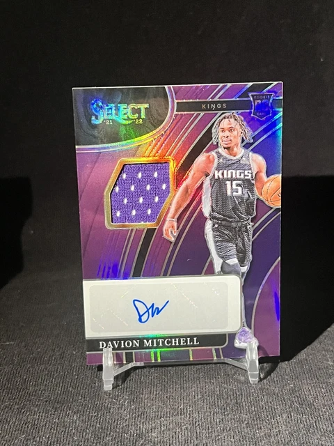 2021-22 PANINI SELECT NBA Davion Mitchell violet RPA #/99 Kings RC EUR ...