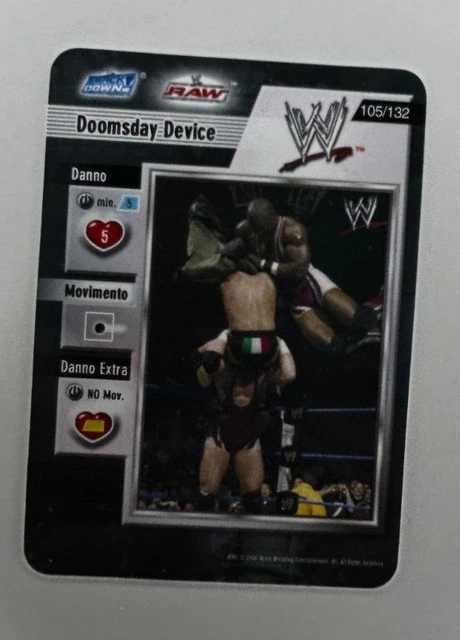 DOOMSDAY DEVICE GOLD Holo Foil WWE Raw Smackdown 2004 Lamina N 105 EUR ...