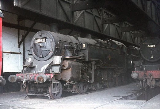 ORIGINAL COLOUR SLIDE of 80092 BR Standard steam loco £4.99 - PicClick UK