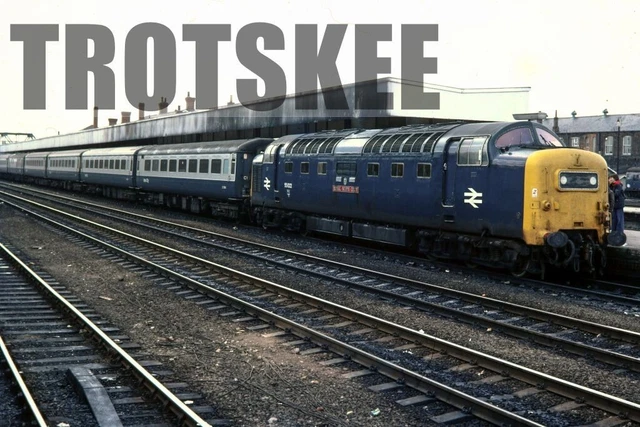 35MM SLIDE BR British Railways Diesel Loco Class 55 55022 Doncaster ...