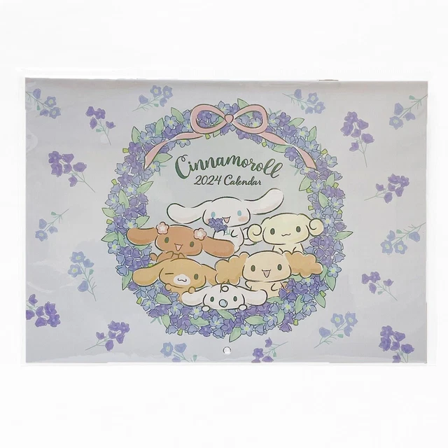 SANRIO CINNAMOROLL 2024 B5 Wall Calendar Kawaii Cute Japan Limited New ...
