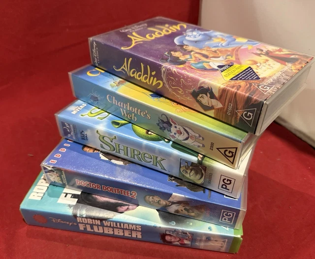 CHILDREN’S CARTOONS VHS Video Bulk Lot x5 Retro Vintage Video Cassettes ...