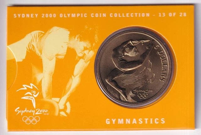 AUSTRALIAN: 2000 $5 Sydney Olympic Coin Collection Coin Gymnastics - 13 ...