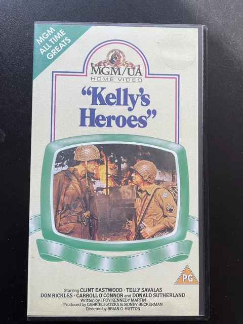 KELLY'S HEROES (VHS) 1970 Clint Eastwood, Telly Savalas Vintage War ...