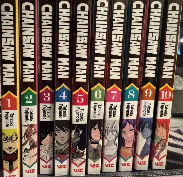 CHAINSAW MAN MANGA by Tatsuki Fujimoto, English Volumes 1-10, Paperback £50.00 - PicClick UK