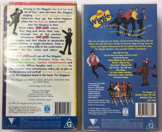 THE WIGGLES -TOOT TOOT X WIGGLEDANCE VHS - ABC KIDS - Vintage 1990s ...