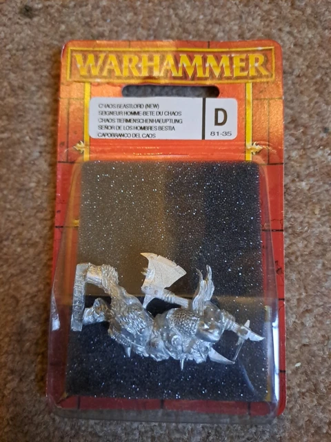 CHAOS BEASTLORD METAL Beasts Beastmen Army non peint Warhammer années ...