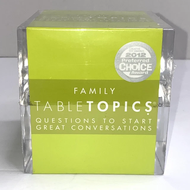 NEW TABLE TOPICS 'Family' Edition Questions To Start Great Family ...