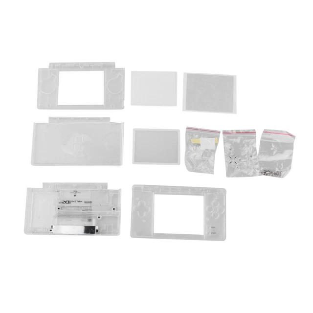 TRANSPARENT FULL HOUSING Shell Case Replacement Kit for Nintendo DS ...