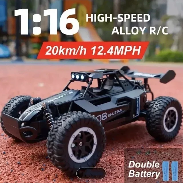 LARGE BRUSHLESS REMOTE Control Car 1:16, High Speed RC Cars 20 km/h ...
