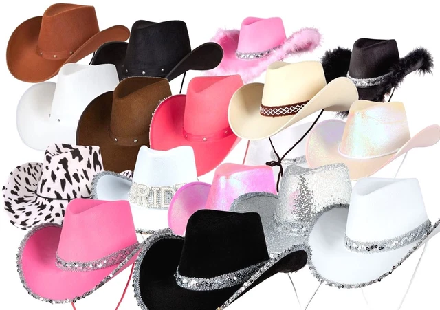 COWBOY HAT TEXAS Cowgirl Western Line Dancing Hen Bride Beyonce Country ...