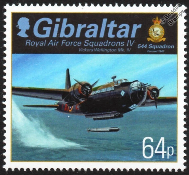 WWII RAF NO.544 Squadron VICKERS WELLINGTON Mk.IV Aircraft Stamp ...