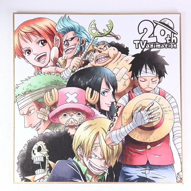 MONKEY D. LUFFY One Piece 20th Anniversary Shikishi Art Japanese From Japan F/S $26.43 - PicClick CA