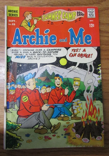 COMIC BOOK ARCHIE Series Archie And Me Summer Camp Issue #23 Sept 1968 ...