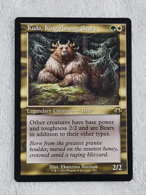 MTG KUDO, KING Among Bears (cadre rétro) - Carte Modern Horizons 3 #432 ...