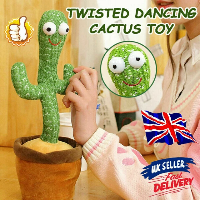 DANCING CACTUS PLUSH Toy Can Singing & Recording To Learn Talking Kids ...