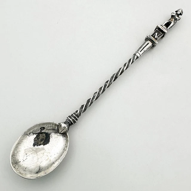 ANTIQUE CONTINENTAL NOVELTY Silver Napoleon Spoon German Marks £38.00 ...