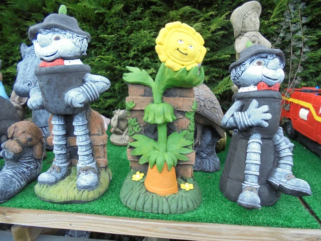 BILL, BEN AND Little Weed concrete garden ornaments £75.00 - PicClick UK