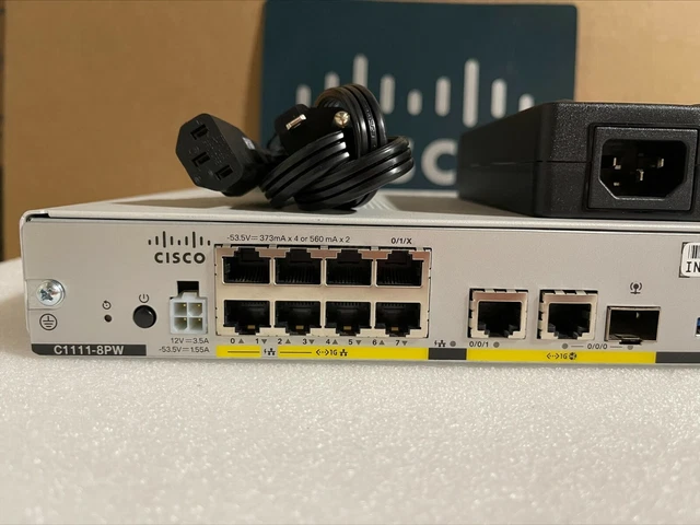 CISCO SYSTEMS C1111-8PWB Isr 1100 8 Ports Double Ge Wan EUR 231,92 ...