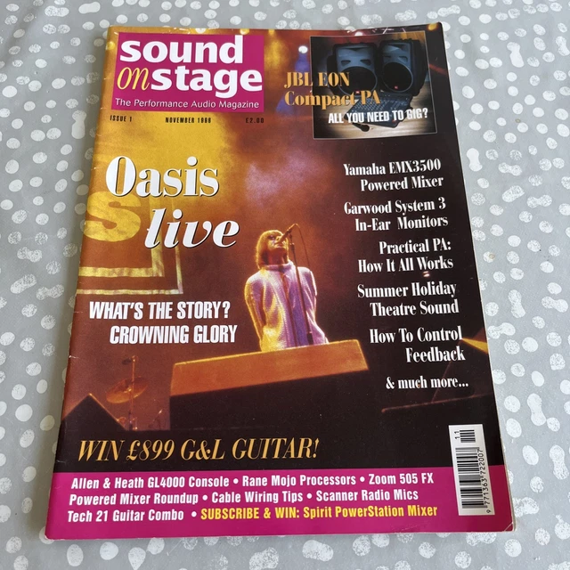 SOUND ON STAGE Magazine Issue No 1 November 1996 Oasis Live Used £5.92 ...