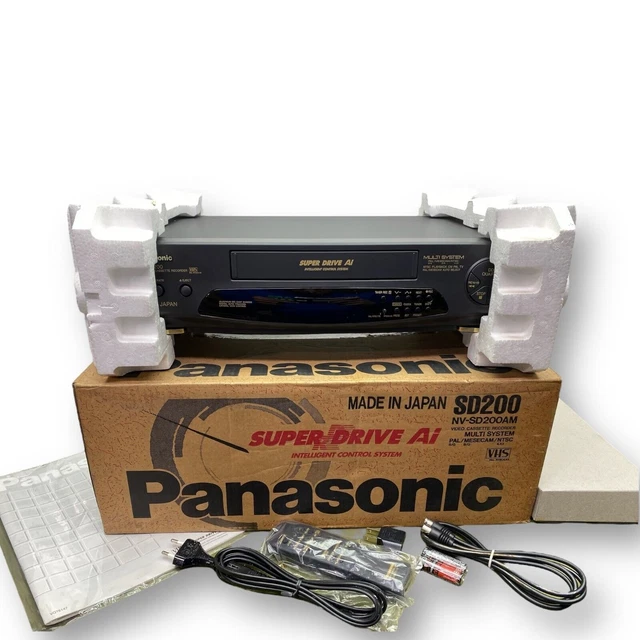 PANASONIC NV-SD200 MULTISISTEMA VHS Video VCR Super Drive NTSC/PAL Box ...